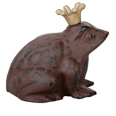 Toad with Crown Garden Ornament