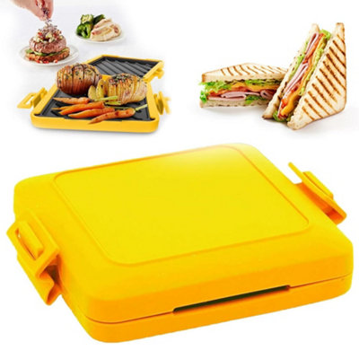 TOASTED SANDWICH MAKER MICROWAVABLE MACHINE WAFFLE MAKER MICROWAVE OVEN ...