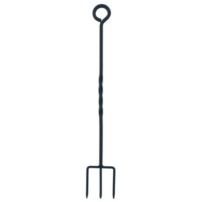 Toasting Fork Roaster Loop Twisted Fire Wood Burner Steel Metal 500mm Smore