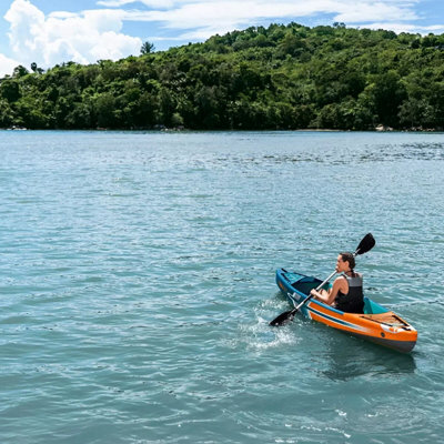 Tobin Sports Breakwater X1 Inflatable Touring Kayak Set 12 ft Drop ...