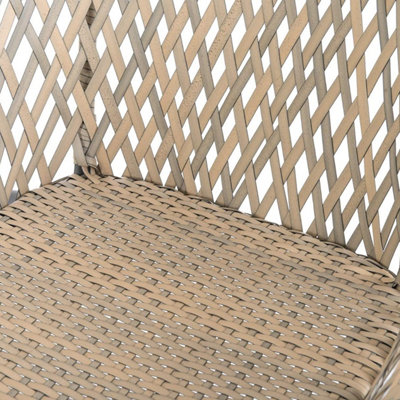 TOBS ORIGINAL LOUNGE BISTRO SET - Clay Rattan Chairs & Coffee Table - 2 ...