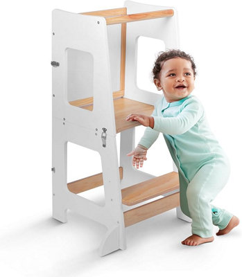 Toddler Learning Tower & Mini Desk (up to 12 Years), Safe & Creative ...