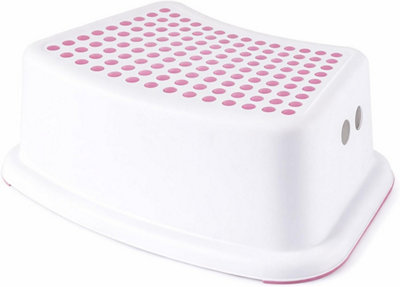 Toddler Step Stool Non Slip Kids Bathroom Stool Strong Plastic Booster ...