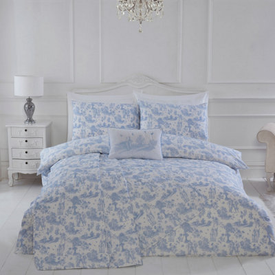 Toile Blue 100% Cotton Duvet Set