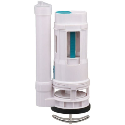 Toilet bottom inlet fill valve connected double push button dual flush ...