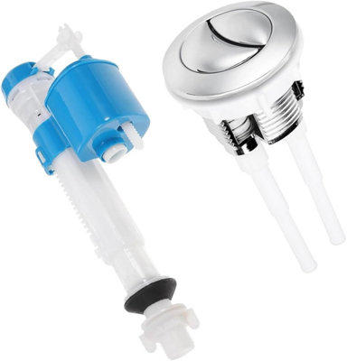 Toilet Cistern Flush Parts, Toilet Flush System Replacement with Fill ...