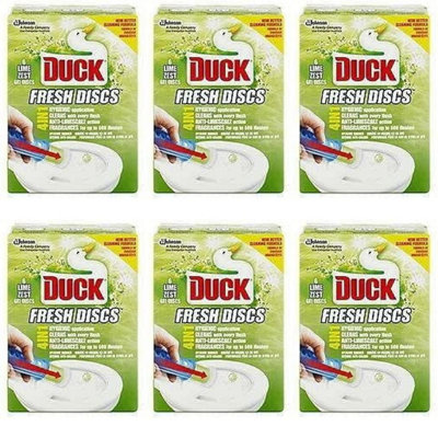 Toilet Duck 36 ml Fresh Disc Gel Lime (Pack of 6)