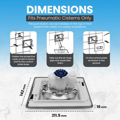 Toilet Flush Plate Replacement, Dual Button Toilet Flush Plates ...