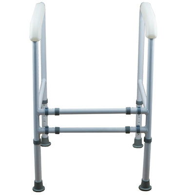 Toilet Frame Support Standing Aid Safety Grab Handle Adjustable Elderly ...