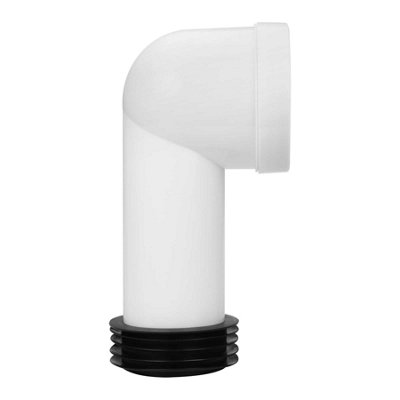 Toilet Pan Connector Elbow WC Bend 90 Deg Push-Fit 90mm