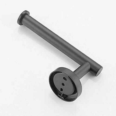 Toilet paper holder matte black stainless steel wall mounted toilet ...