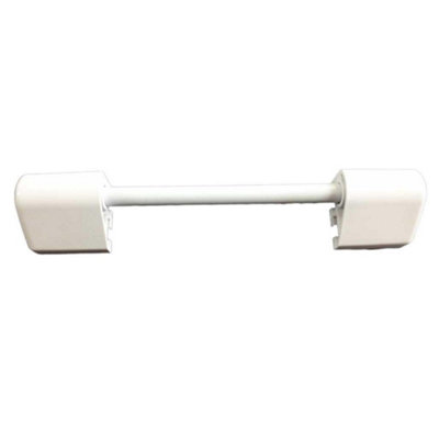 Toilet Seat Hinges Fittings Brackets With Connecting Rod White Plastic
