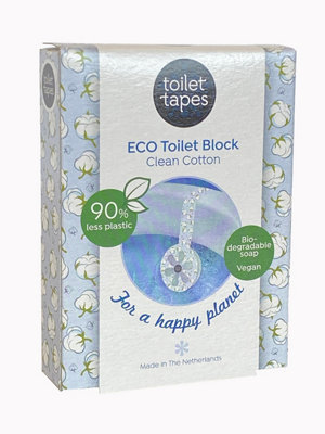 Toilet Tapes pack of 5 ECO toilet blocks. Clean Cotton fragrance. | DIY ...