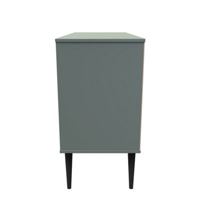 Toledo 3 Drawer TV Unit in Reed Green (Ready Assembled)