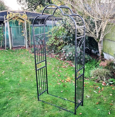 Tom Chambers Cumulus Metal Garden Arch 107cm Wide Garden Rose Arch