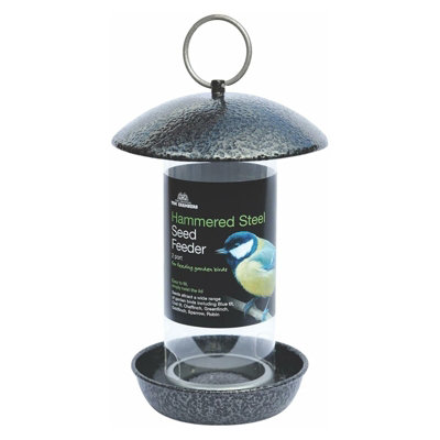 Tom Chambers Hammered Steel Seed Feeder - 2 Port