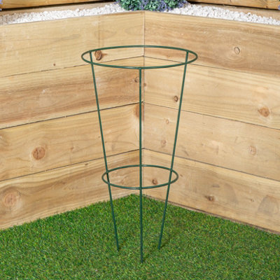 Tom Chambers Urban Green Conical Garden Plant Support Ring 30cm Medium