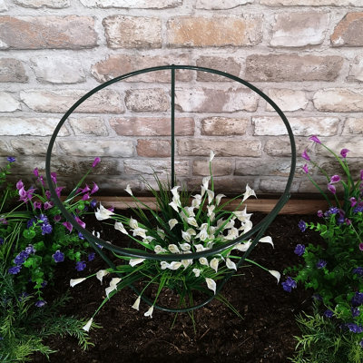 Tom Chambers Urban Green Conical Garden Plant Support Ring 30cm Medium