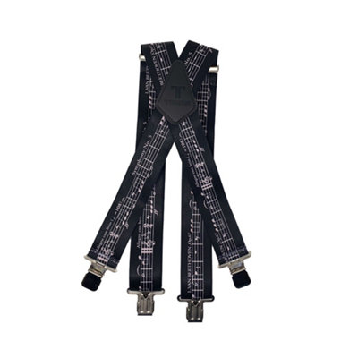 TOMAHAWK heavy-duty braces - Music Notes Black
