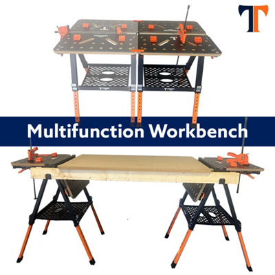 Tomahawk Multifunction Workbench with Quick Clamp & 4xBench Dogs