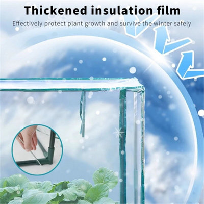 Tomato Greenhouse Reinforced Frame & Cover Outdoor Garden Plant Grow ...
