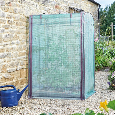 Tomato GroZone Max Mini Greenhouse with Steel Frame, PE Cover, Vent ...