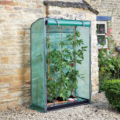 Tomato GroZone Mini Greenhouse with Steel Frame, PE Cover, Vent Holes ...