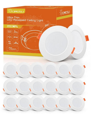 Tomosu LED Downlights for Ceiling Natural White 4000 k 5 W 450 lm, AC ...