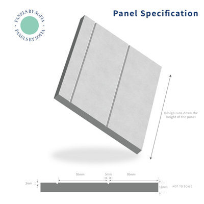Tongue & Groove Wall Panel - 800 x 500 x 9mm Single Panel - Panels By ...