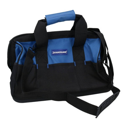 Tool Bag Storage Holder Carry Hard Base with Wide Mouth + Carry Handle ...