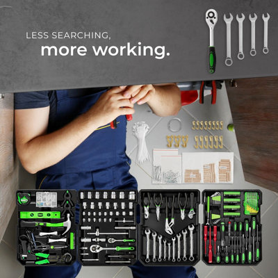 Tool Box - 1200 piece tool set, clear arrangement on 4 levels, with ...