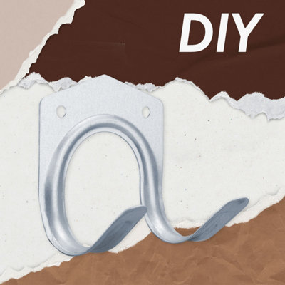 Tool Hooks Galvanised Steel Gardening Tools Accessories Pack of 5 8cm ...