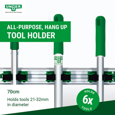TOOLS STORER TOOL ORGANISER & POLE HOLDER 70CM WALL MOUNTED TOOL ...