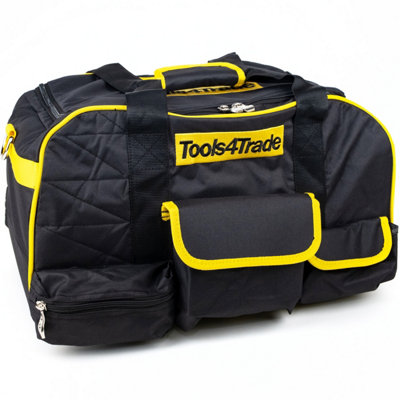 Tools4trade 22" Heavy Duty Padded Tool Bag Yellow | DIY at B&Q