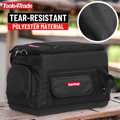 Tools4Trade Black 20 Inch Heavy Duty Tool Bag with Multiple Pockets and ...