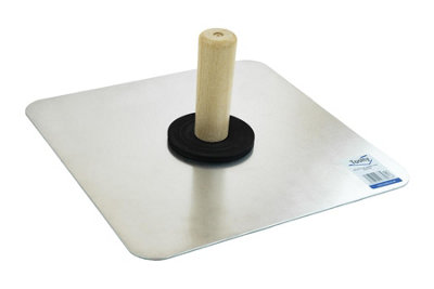 Toolty Aluminium Plastering Hawk with Wooden Screw-on Handle 330x330mm ...