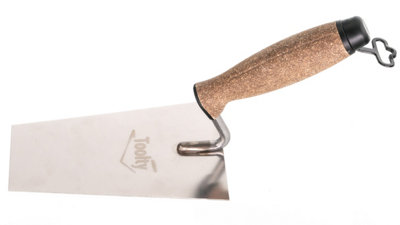 Toolty Bucket Trowel with Wooden Handle 160mm Stainless Steel for ...