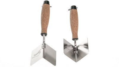 Toolty Corner Lining Internal and External Angled Trowel with Cork ...