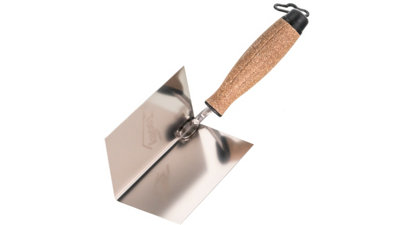 Toolty Corner Lining Internal Angled Trowel with Cork Handle 120x75mm ...