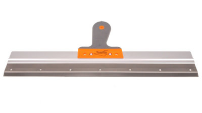 Toolty Notched Squeegee with Rubber Handle 560mm Stainless Steel for ...