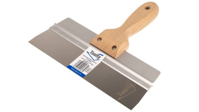 Toolty Stainless Steel Spatula Taping Filling with Wooden Handle and ...
