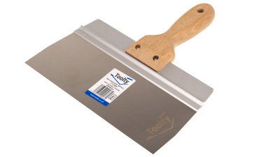 Toolty Stainless Steel Spatula Taping Filling with Wooden Handle and ...
