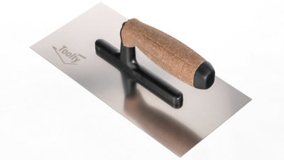 Toolty Stainless Steel Trowel with Cork Handle on Polyamide Foot 270mm ...