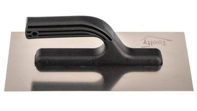 Toolty Stainless Steel Trowel with Plastic Handle 270mm for Smoothing ...