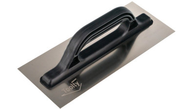 Toolty Stainless Steel Trowel with Plastic Handle 320mm for Smoothing ...