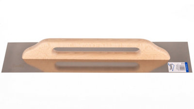 Toolty Stainless Steel Trowel with Wooden Handle 580mm for Smoothing ...