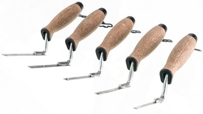 Toolty Tuck Pointing Jointing Finger Trowel Set with Cork Handle ...