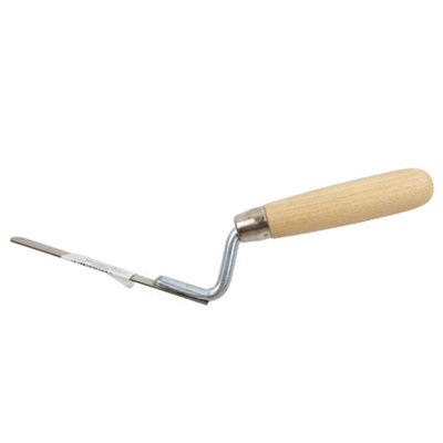 Toolty Tuck Pointing Jointing Finger Trowel with Wooden Handle 14mm ...