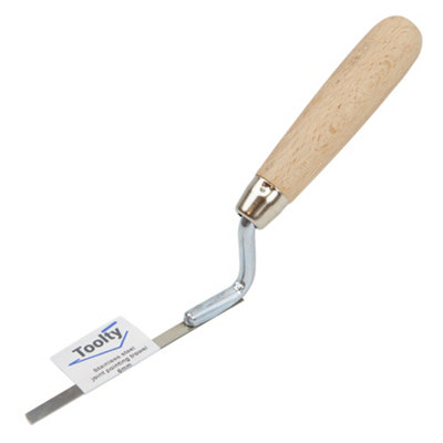 Toolty Tuck Pointing Jointing Finger Trowel with Wooden Handle 6mm ...