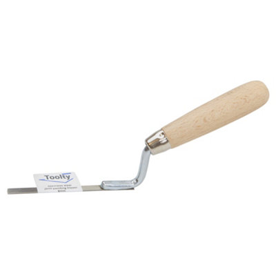 Toolty Tuck Pointing Jointing Finger Trowel with Wooden Handle 6mm ...